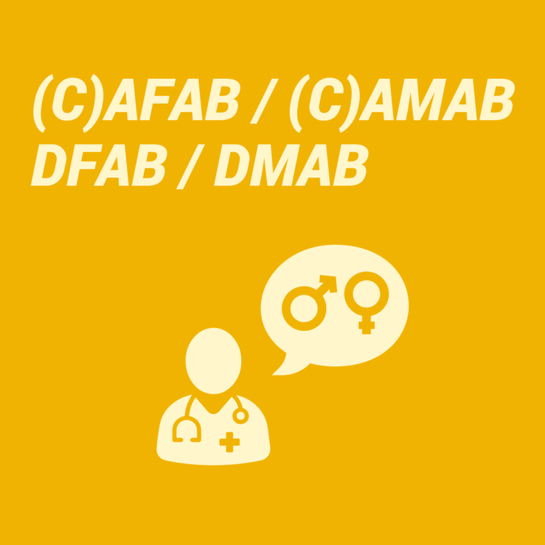 AFAB / AMAB - Projekt 100% MENSCH